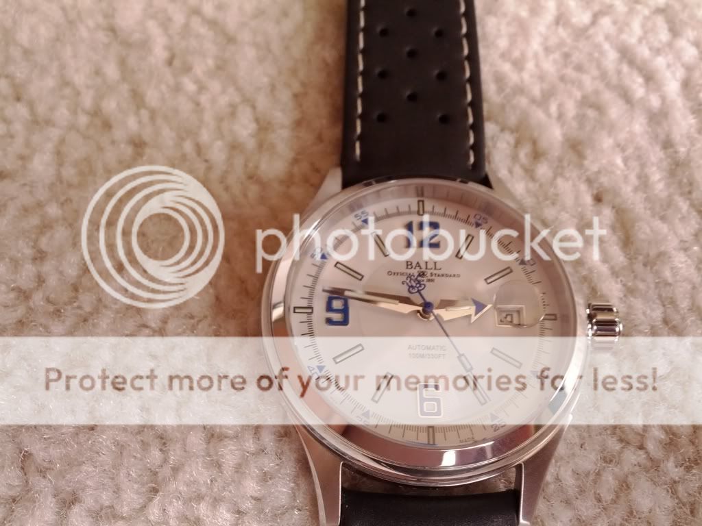 FS: Ball Fireman Racer, White Dial w/ blue | WatchUSeek Watch Forums